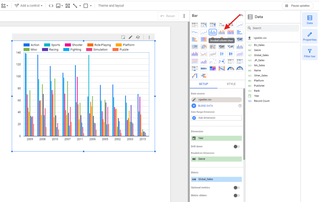 การสร้าง Dashboard และ Chart บน Looker Studio (Looker Studio ep3 ...